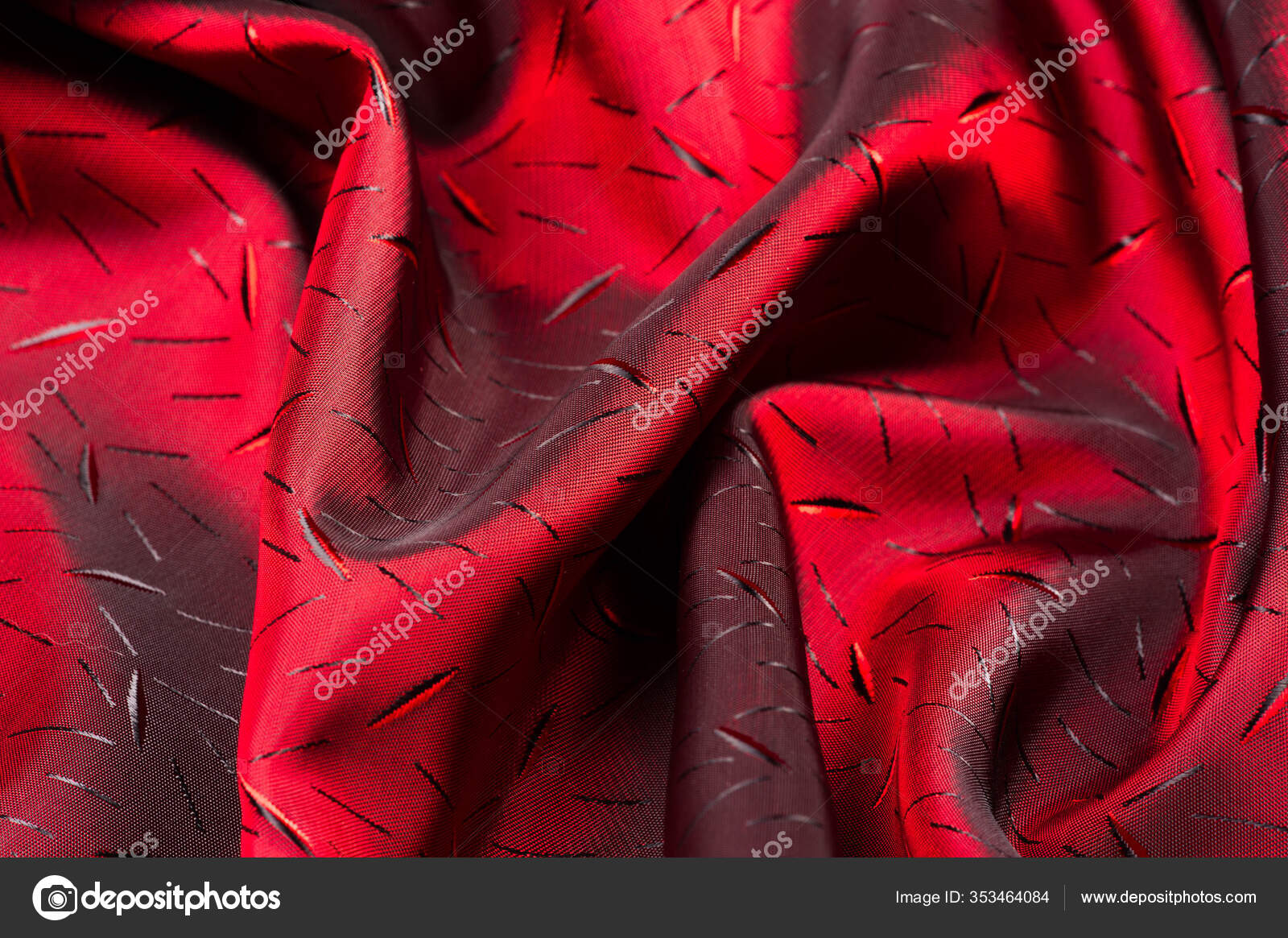 Textured Background Drawing Red Silk Fabric Particular Design Weave ...