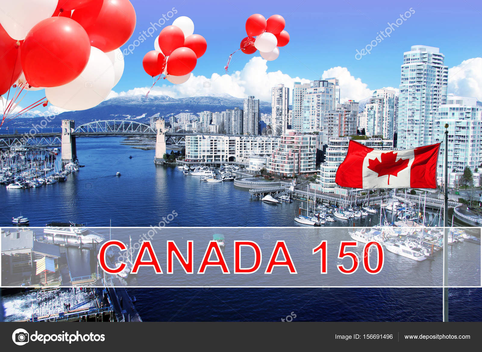 Canada day 150 — Stock Photo © Hannamariah #156691496