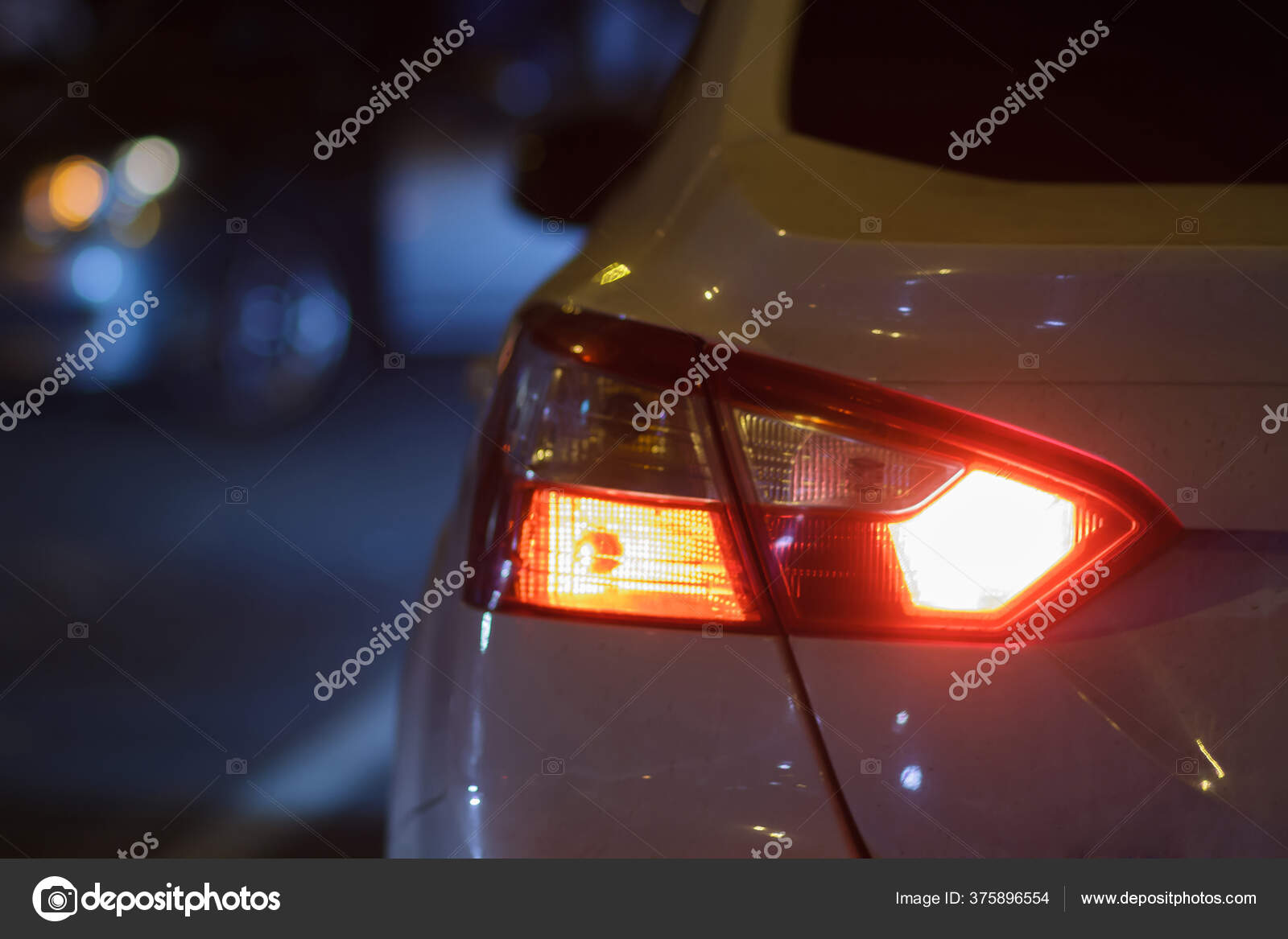 Close View Back Lights Car — Stock Photo © danielt.1994 #375896554