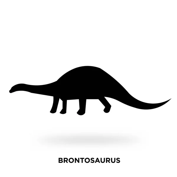 Brontosaurus dinosaur silhouette Stock Vector Image by ©juliarstudio #93655314