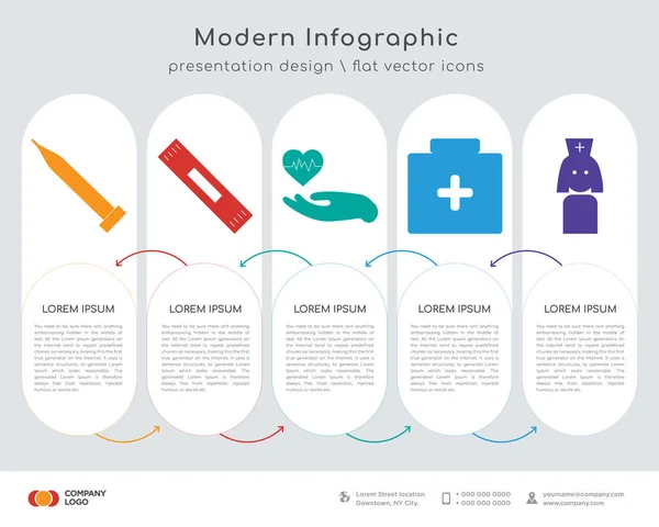 Vector medical and healthcare infographic. — Stock Vector © abert84 ...