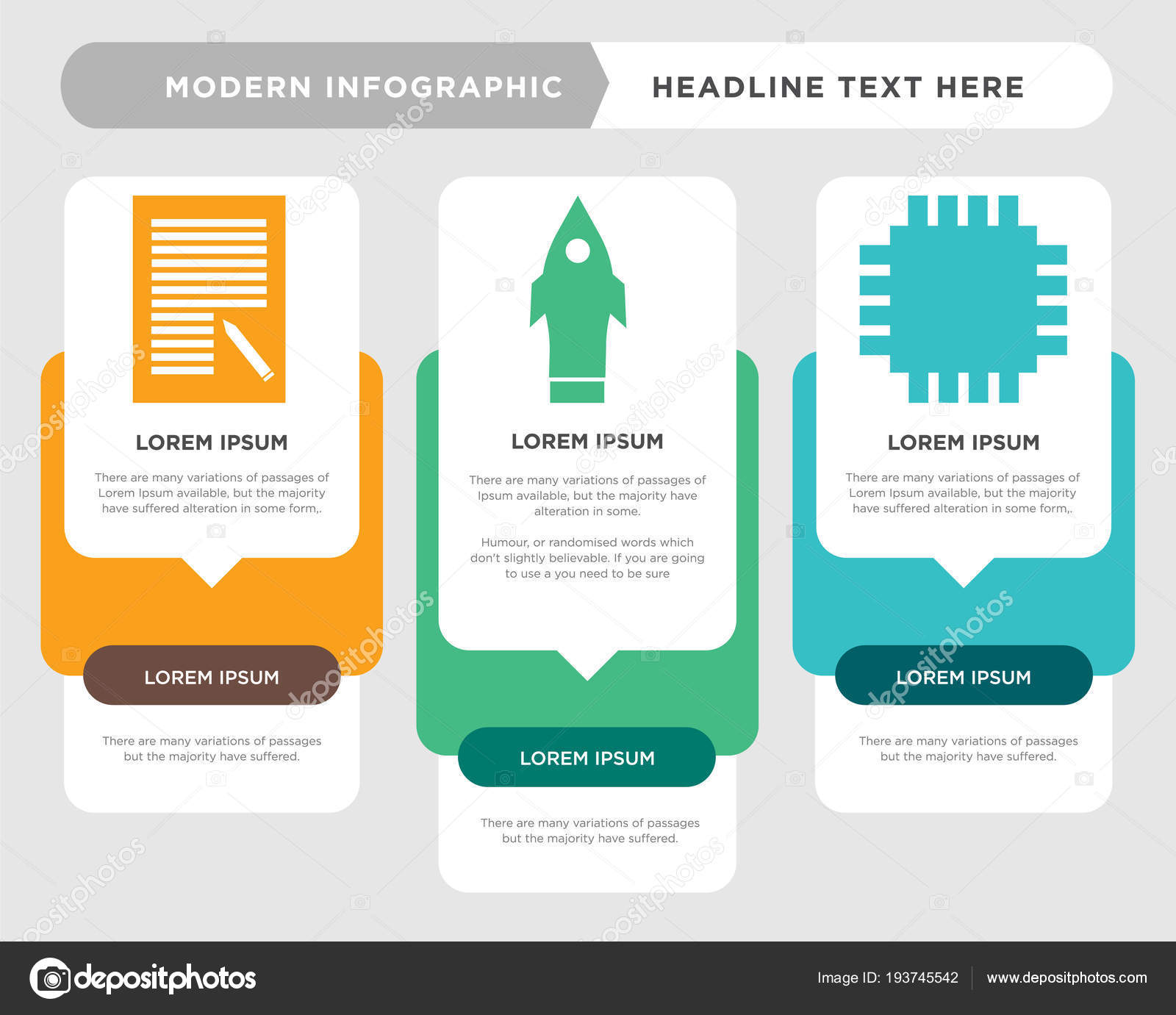 Cpu, Laptop, Contract infographic — Stock Vector © vector_best #193745542