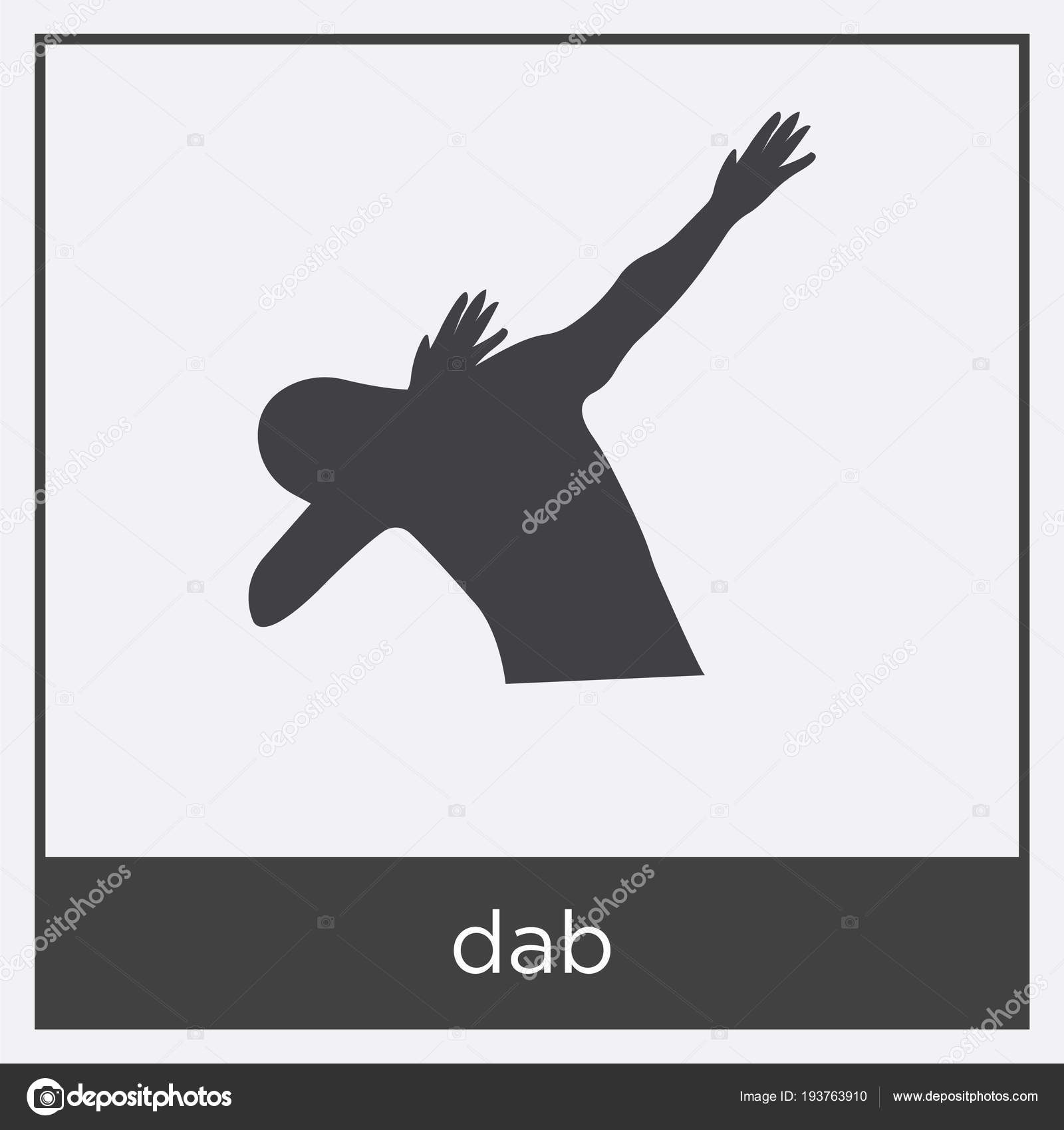 Dab icon isolated on white background Stock Vector Image by ©vector ...