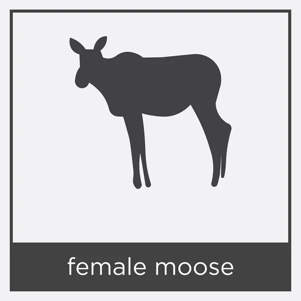 Female Moose Silhouette
