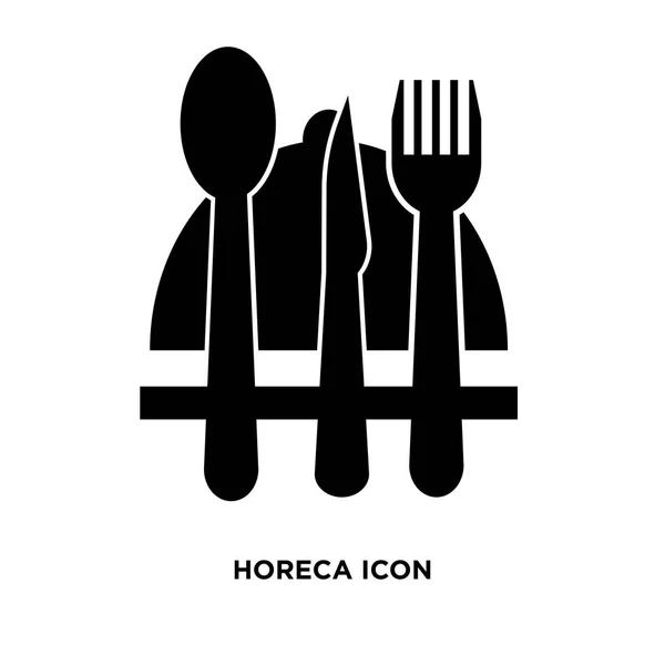 Icône horeca, signe vectoriel plat isolé sur fond vert. Simp image ...