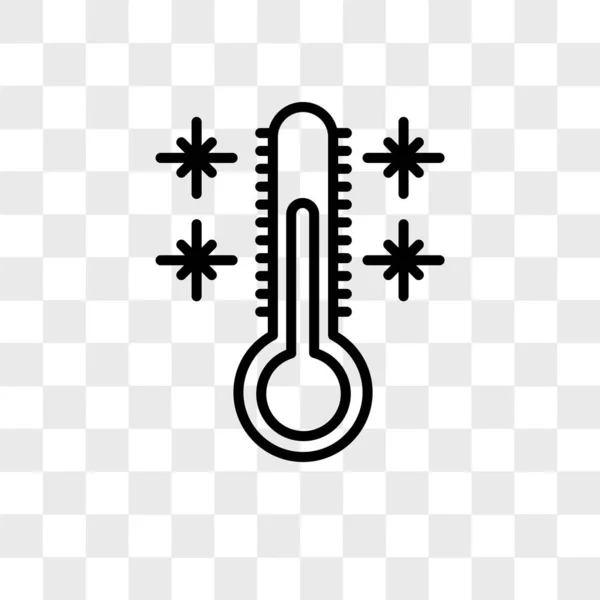 Temperature sensor vector icon isolated on transparent backgroun ⬇ ...