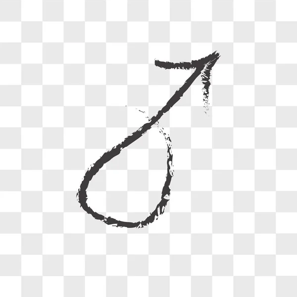 Sketched arrow vector icon isolated on transparent background, S Stock ...