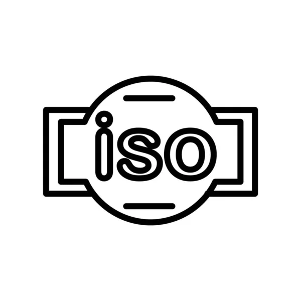 Iso icon vector isolated on white background, Iso sign Stock Vector by ...