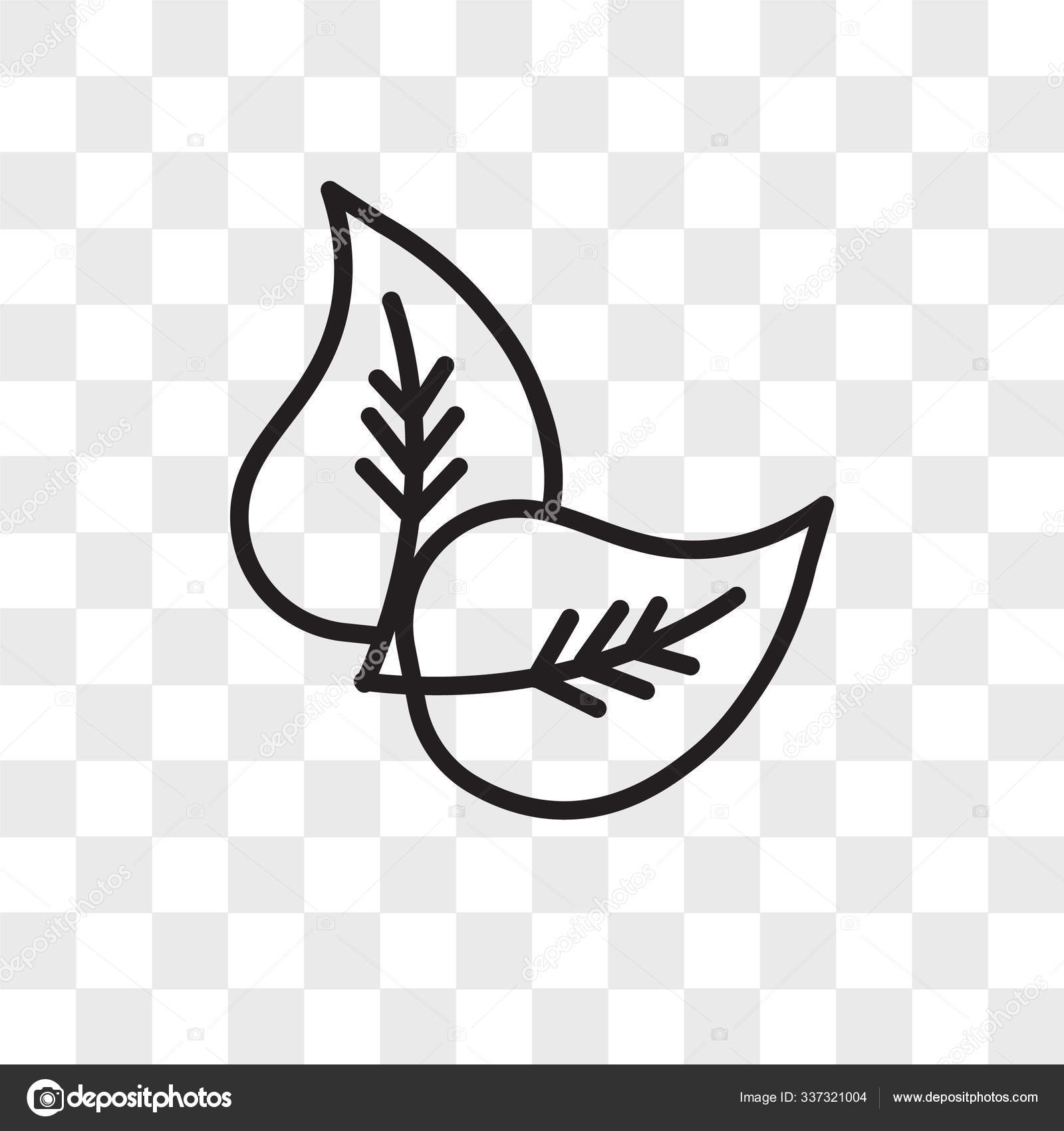 Apple leaf vector icon isolated on transparent background, Apple Stock ...