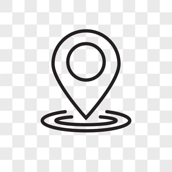 Location vector icon isolated on transparent background, Locatio Stock ...