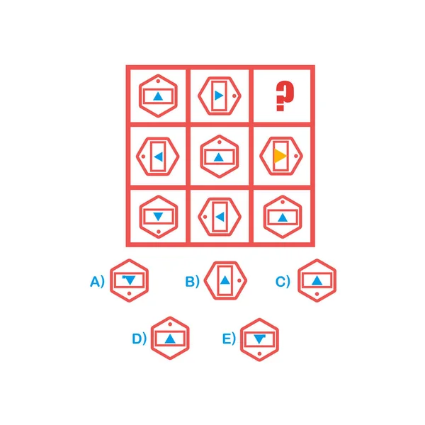 Choose correct answer. IQ test. Logical task, educational game for ...