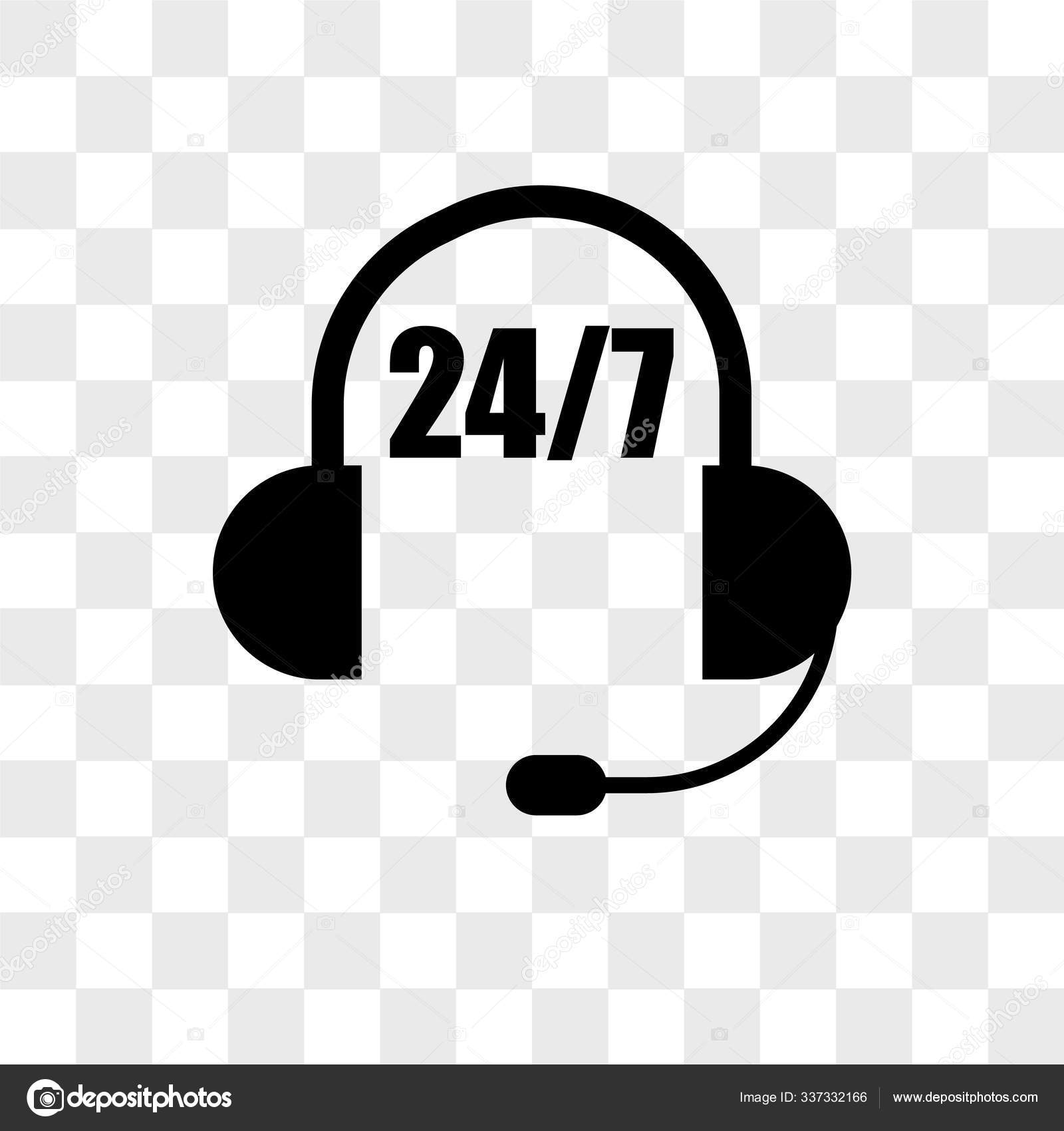 Live support vector icon isolated on transparent background, liv Stock ...