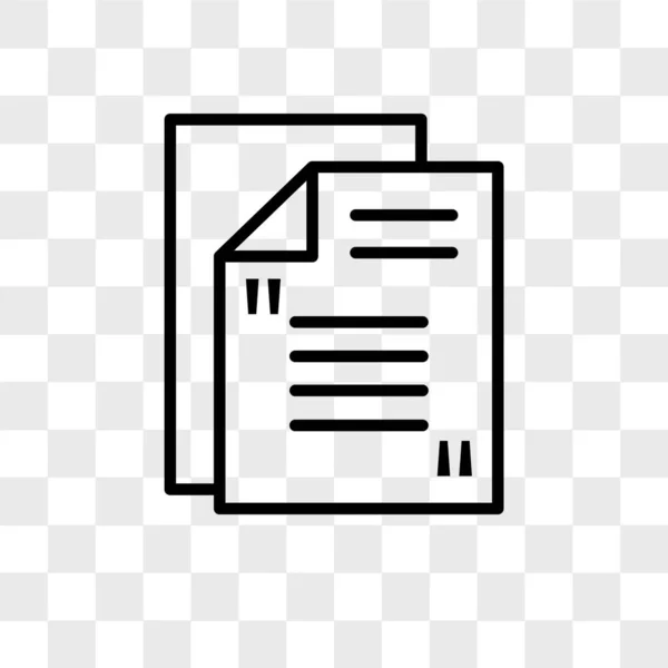 File vector icon isolated on transparent background, File logo design ...