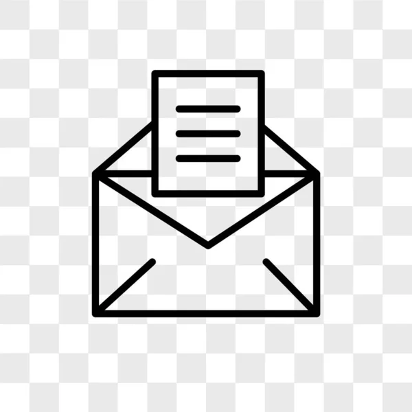Email vector icon isolated on transparent background, Email logo Stock ...