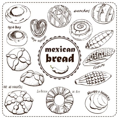 Conchas Bread Page Coloring Pages