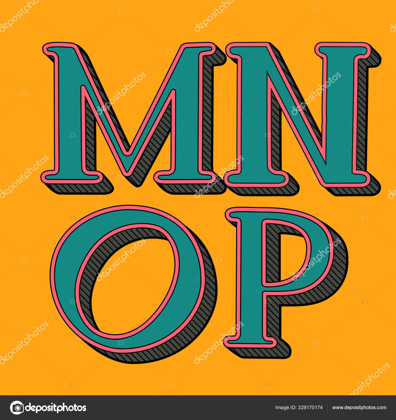 Colorful bold retro letters 90's, 80's. Vector abc alphabet — Stock ...