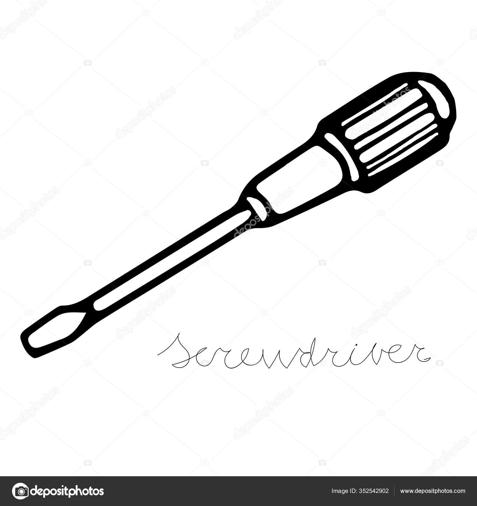 Phillips Head Screwdriver Drawing