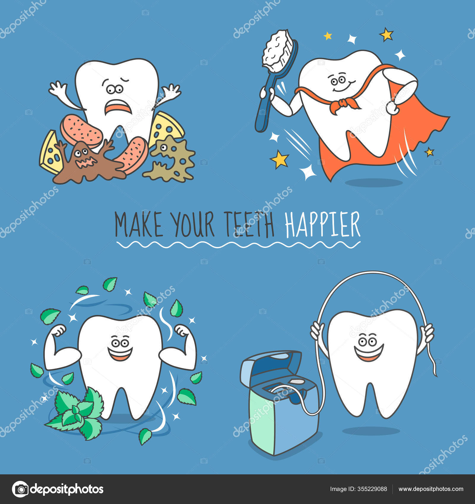 Good Teeth Cartoon