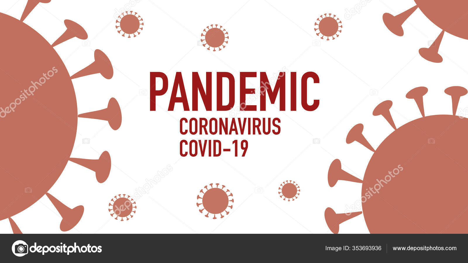 Pandemic Sign Coronavirus Vector Covid Attacks Virus Banner Coronavirus ...
