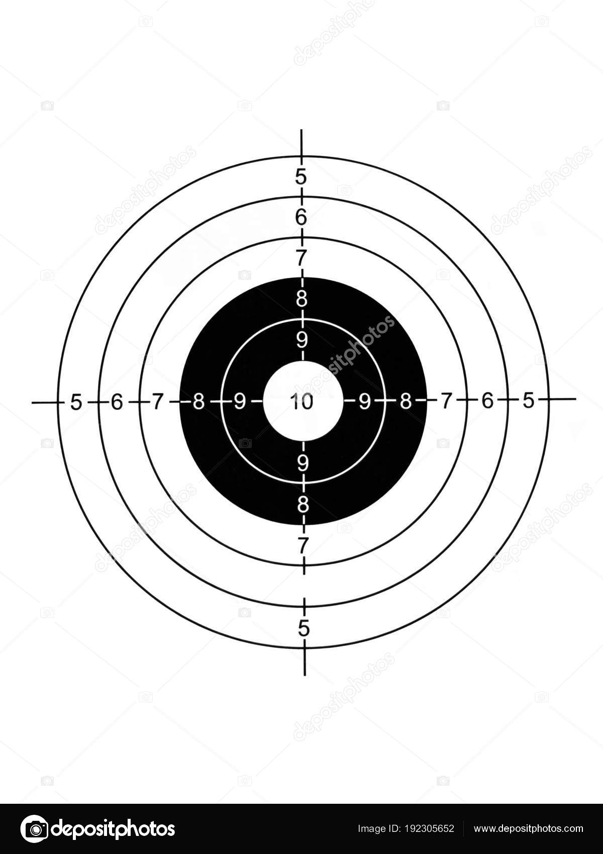Archery Target Black And White