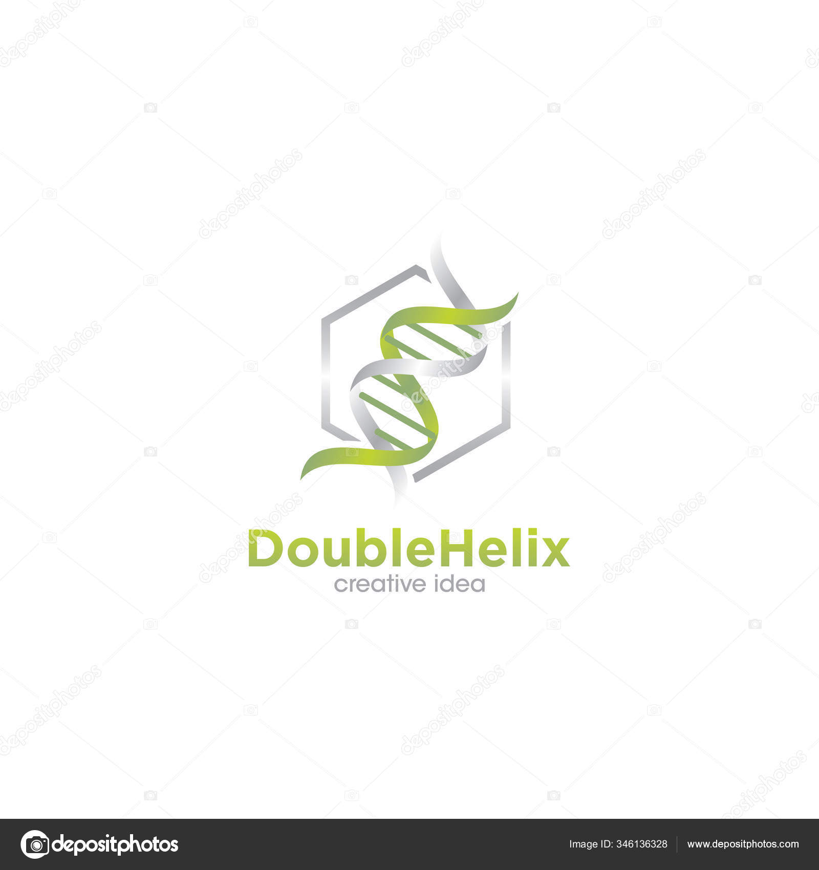 Double Helix Logo Design Template Stock Vector Image by ©Udinjamal ...