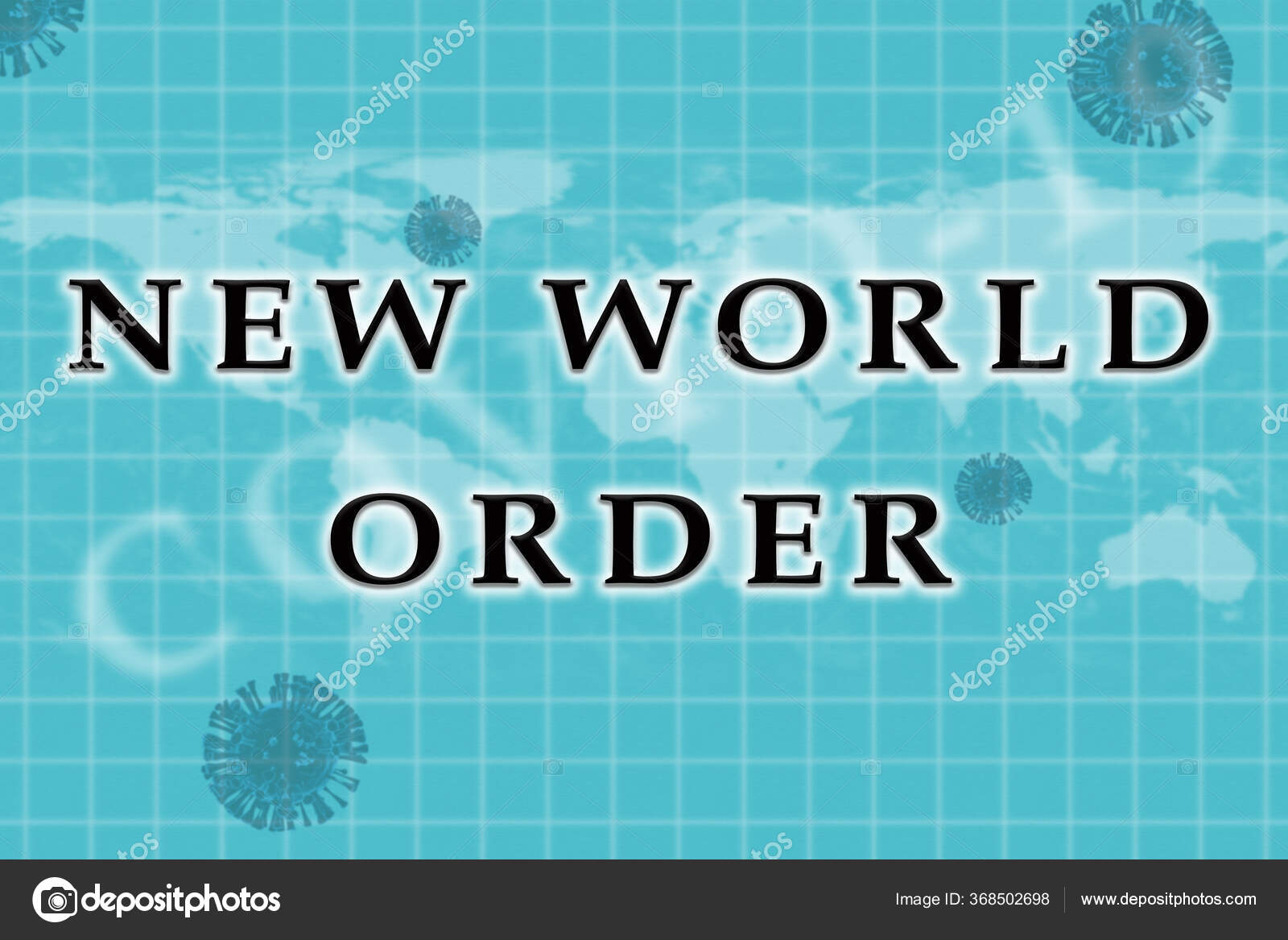 Concept New World Order Geopolitics Covid Coronavirus Outbreak Showing ...