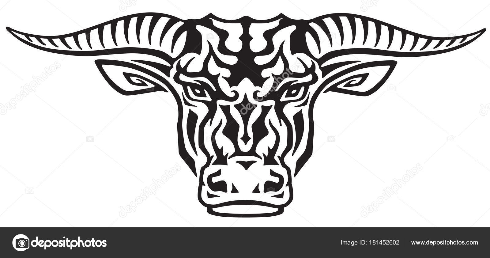 Tribal Taurus Bull Head
