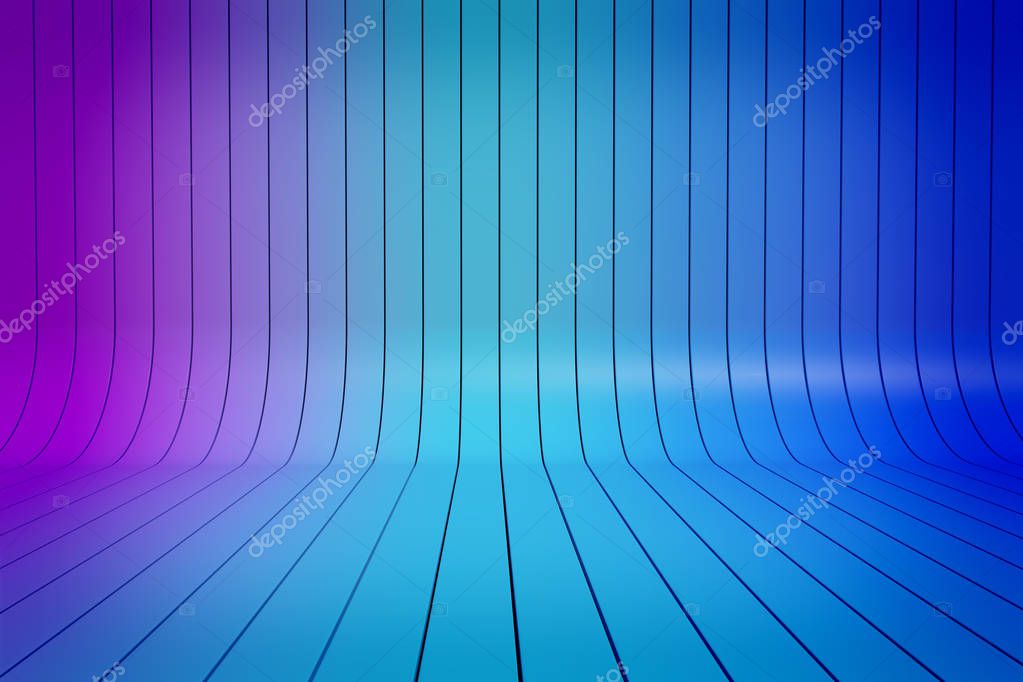 Abstract 3D blue gradient stripes horizontal background. — Stock Photo ...