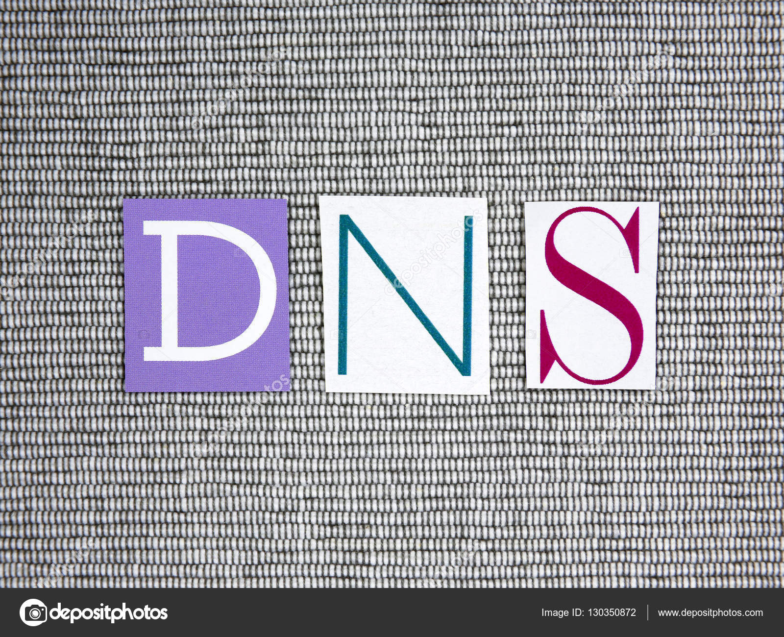 DNS (Domain Name System) acronym on grey background Stock Photo by ...