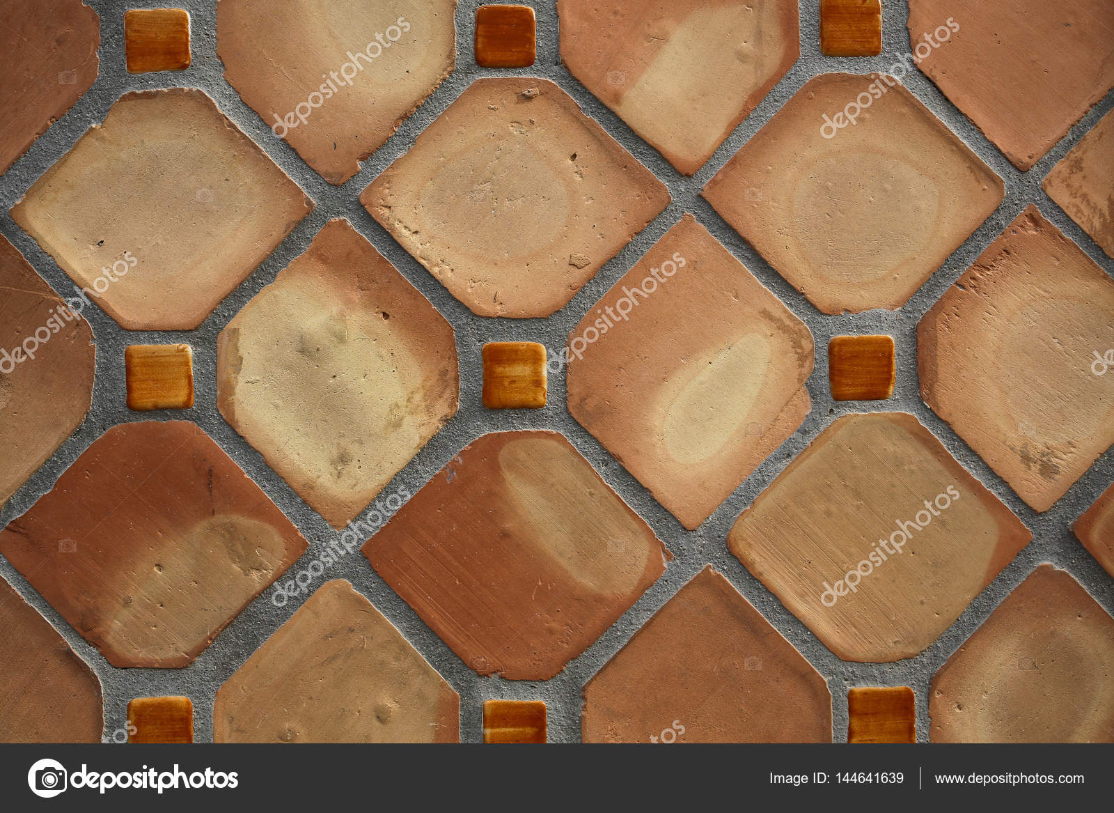 Clay tiles background- traditional spanish wall decoration ⬇ Stock ...