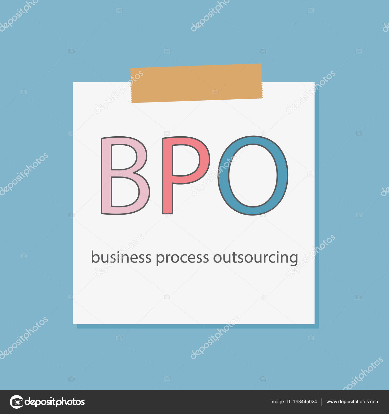 BPO Business Process Outsourcing written in a notebook paper- vector ... BPO Business Process Outsourcing written in a notebook paper- vector ...