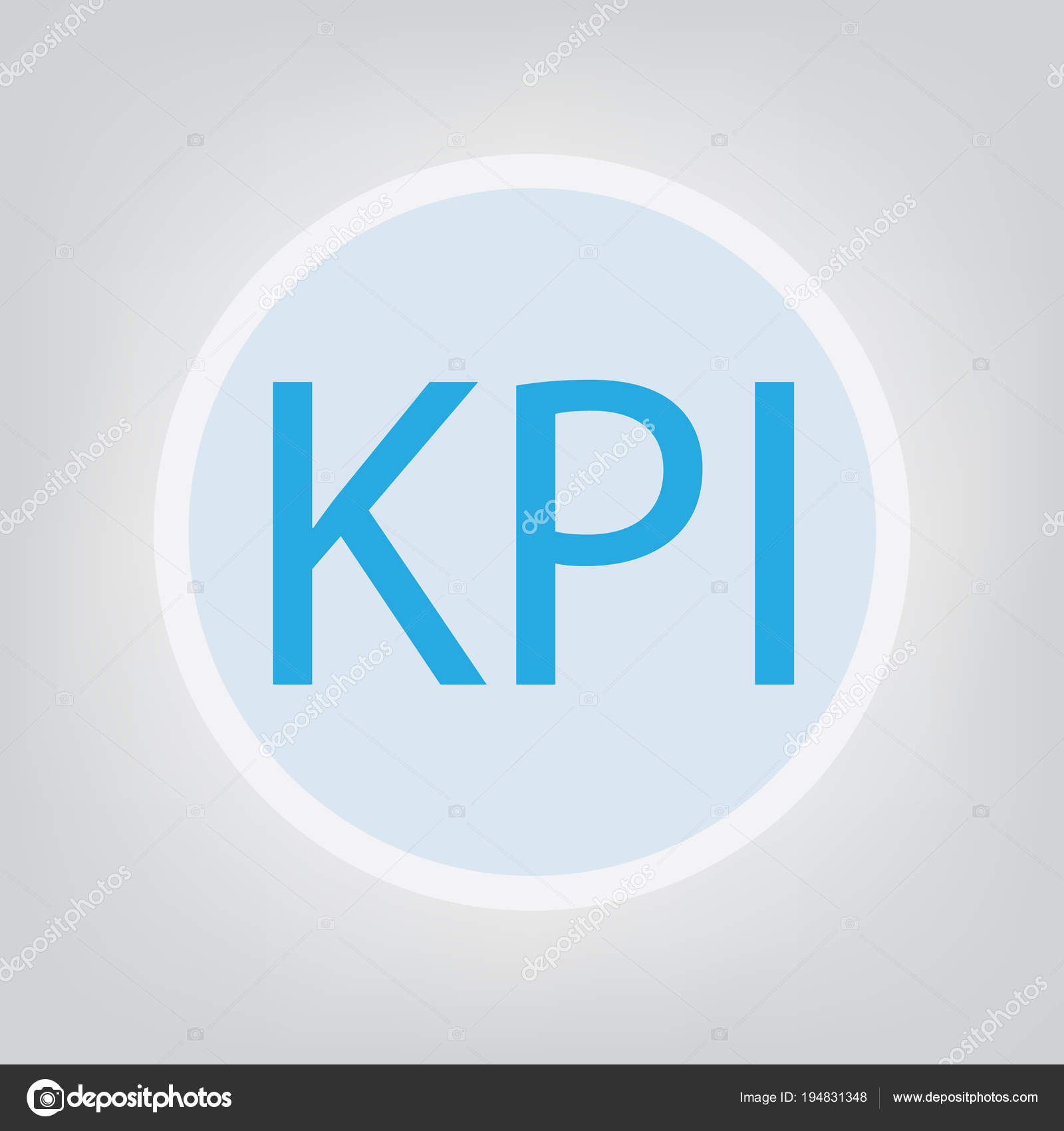 Kpi Key Performance Indicator Concept Vector Illustration — Stock