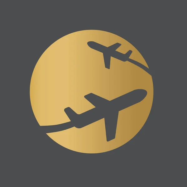 8,289,119 Gold plane logo Vector Images | Depositphotos