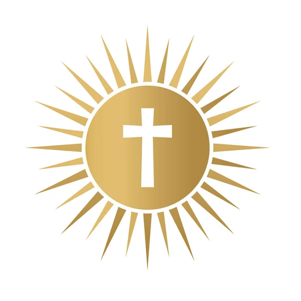 Golden Holy Communion Icon Vector Illustration Stock Vector by ©chrupka ...
