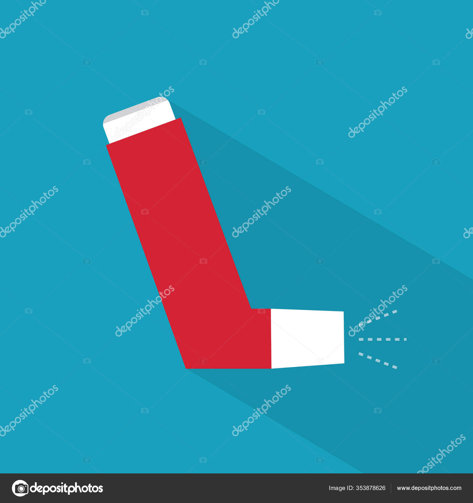 Medical Inhaler Icon Vector Illustration — Stock Vector © chrupka ...