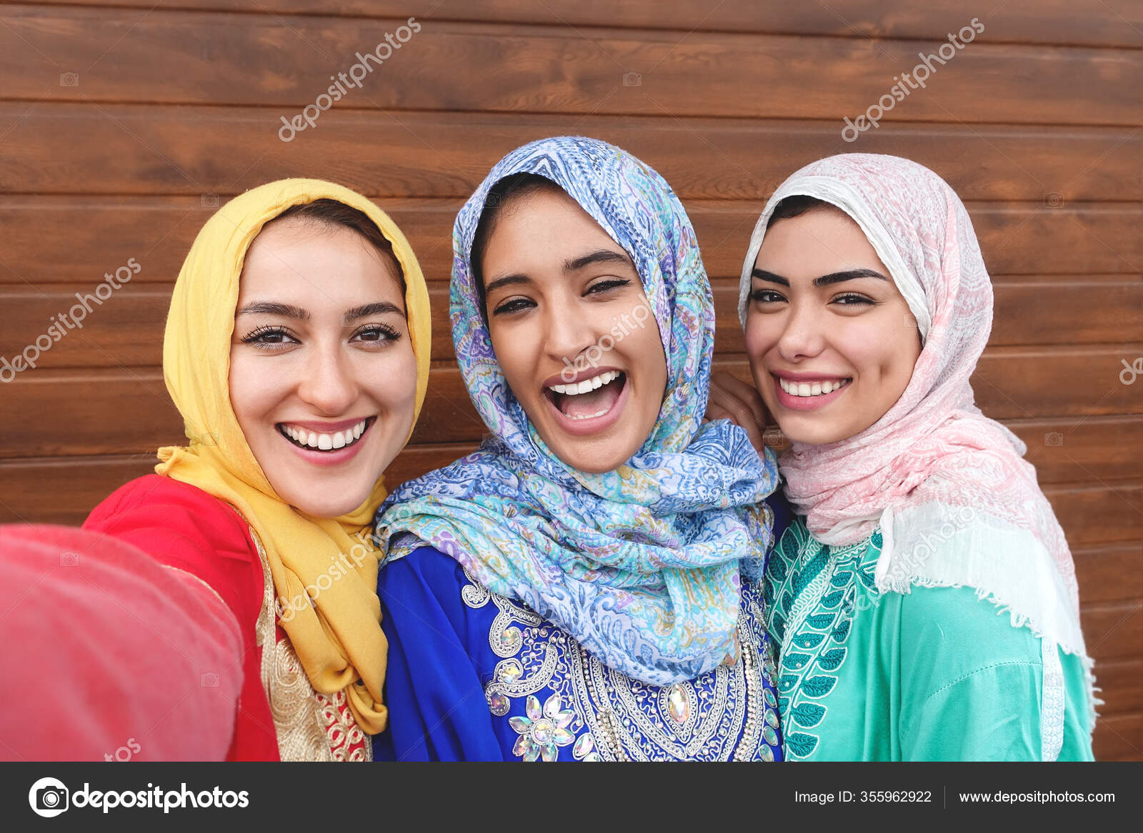 Muslim People Happy