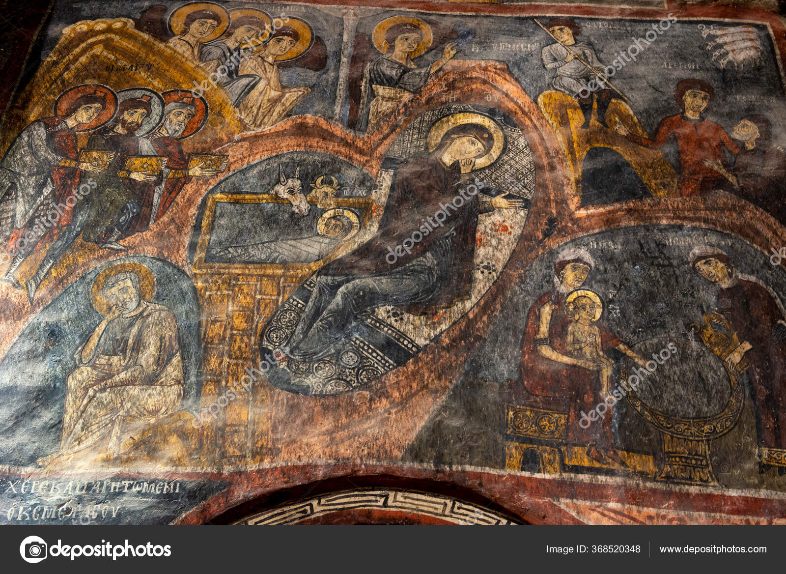 Gumusler Underground Monastery Courtyard Nigde Turkey Gumusler ...