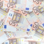 Fifty euro banknotes background Stock Photo by ©philipus 6501847