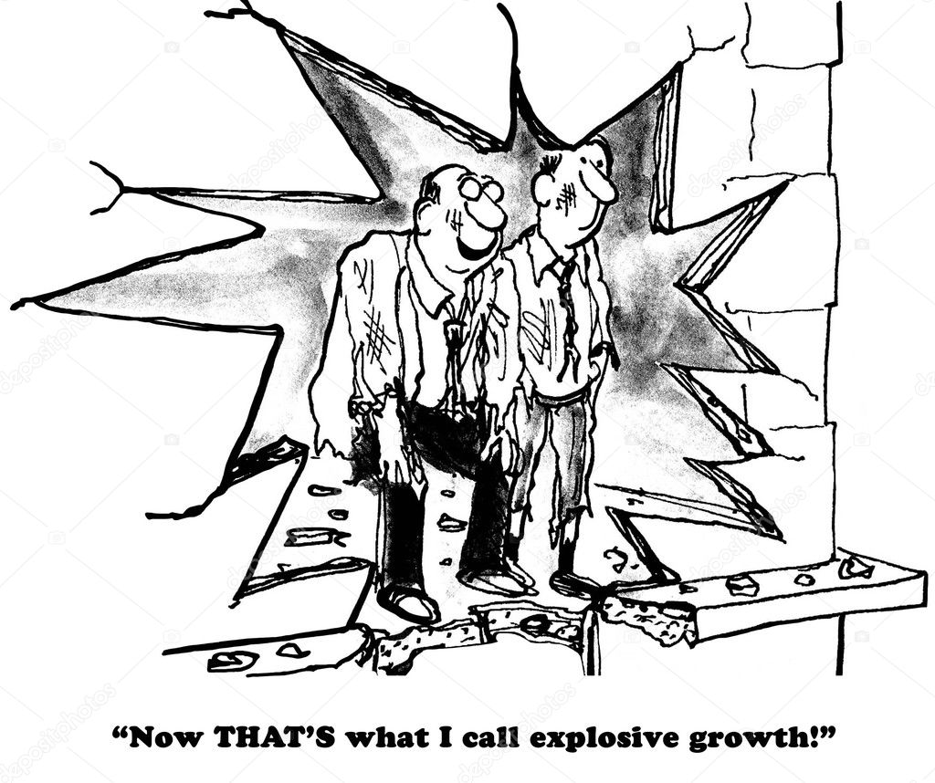 Growth Has Exploded Stock Illustration by ©andrewgenn #124995684