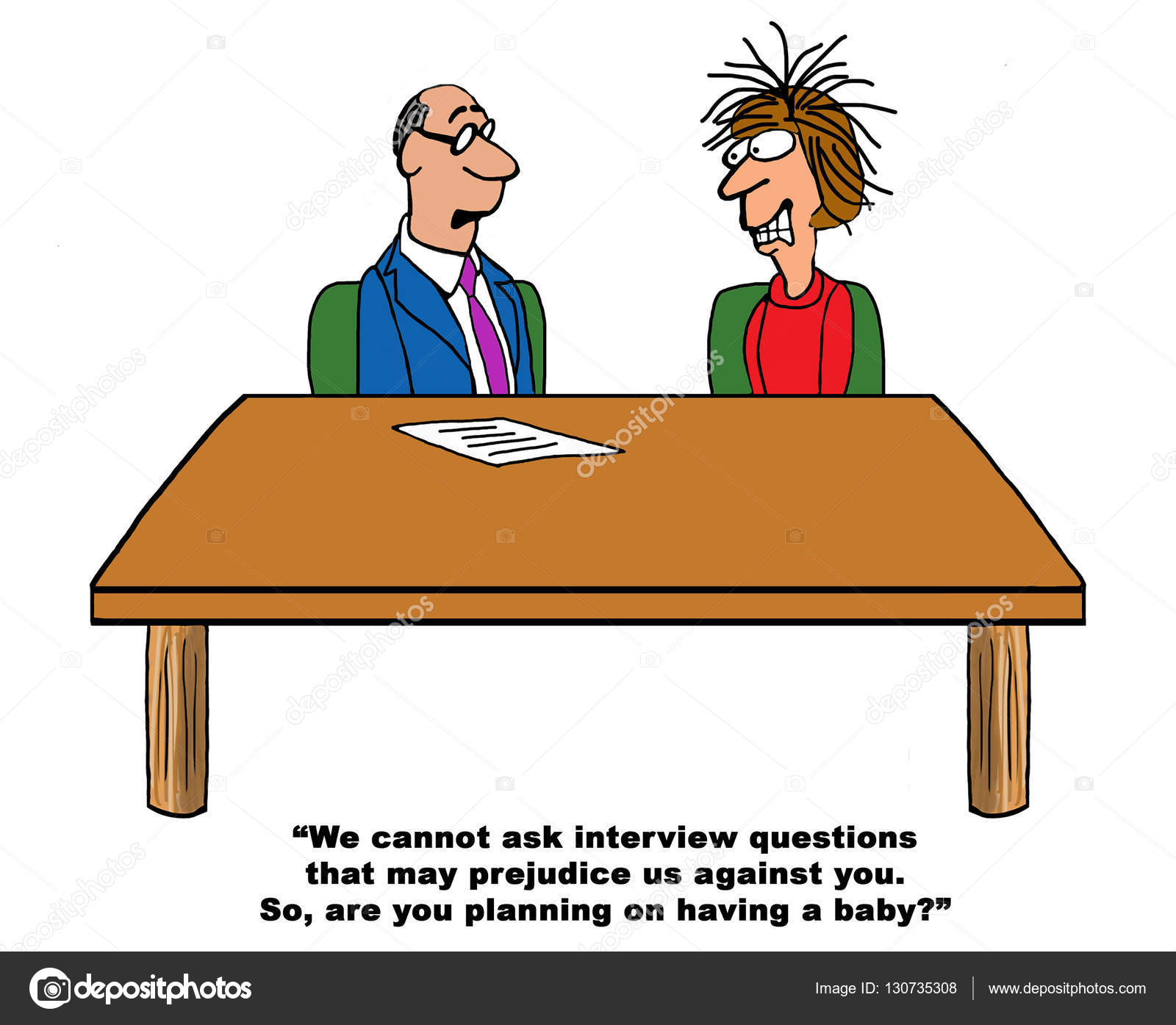 Asking Questions Cartoon