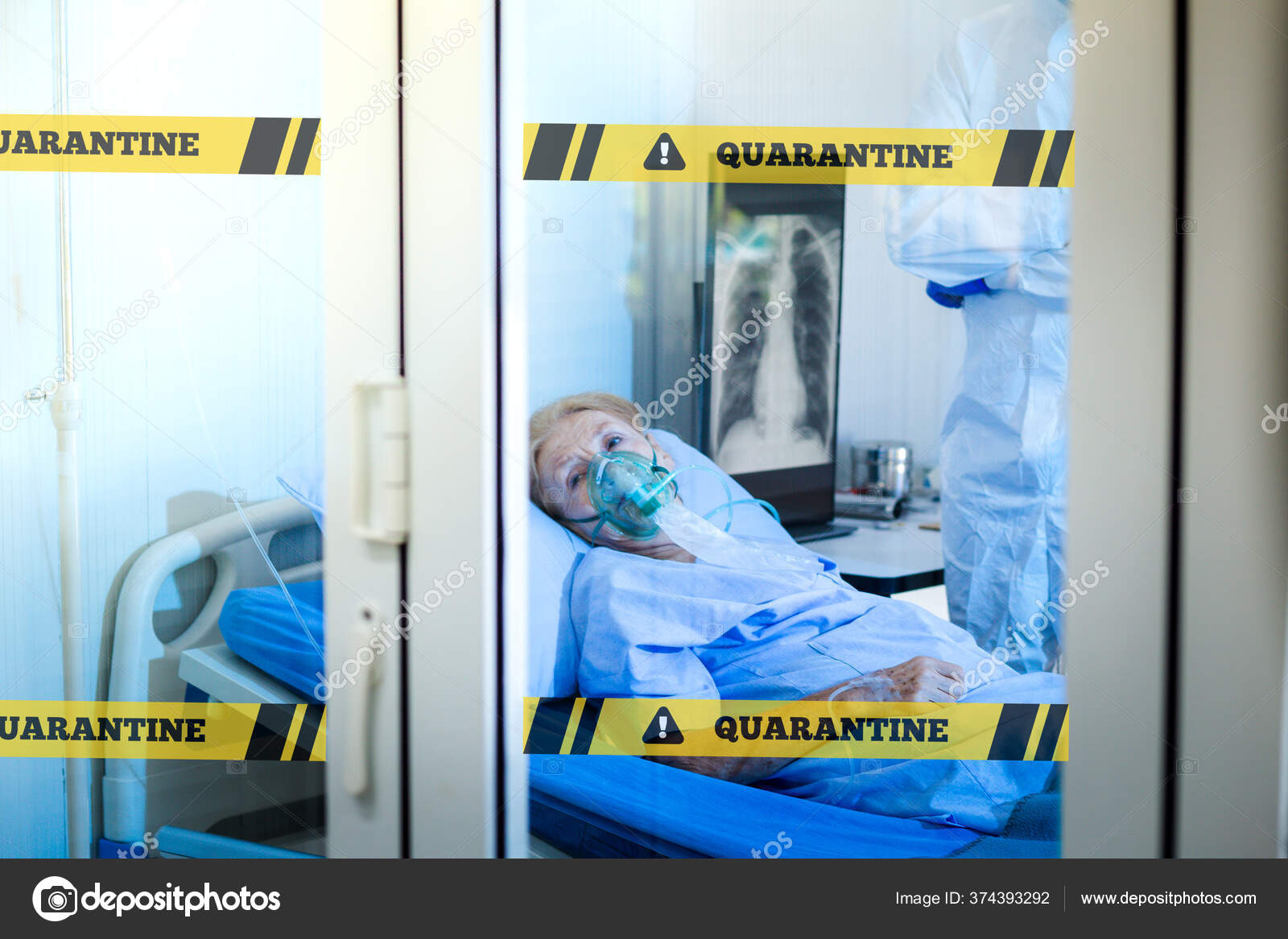 Old Patient Has Been Infected Coronavirus Covid19 Contagious Disease ...