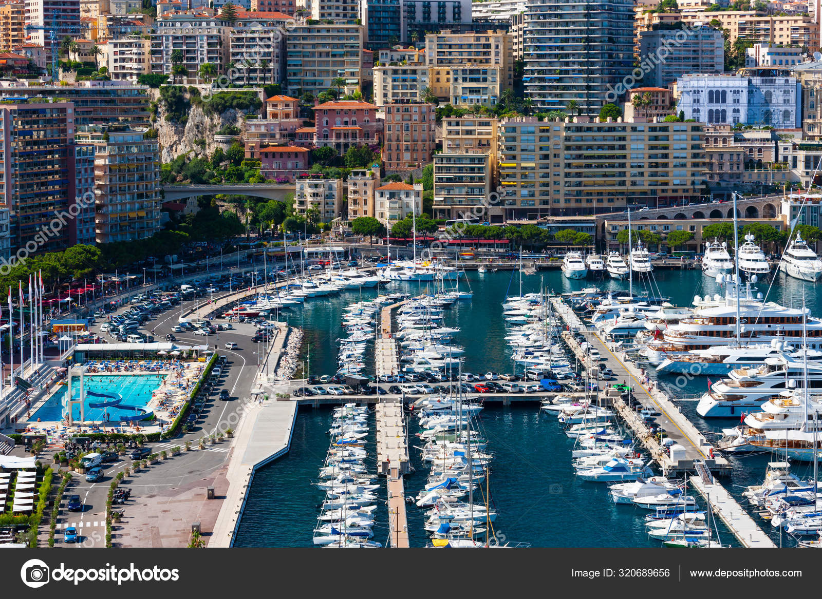 Port Hercule Boat Harbour Monte Carlo Monaco French Riviera – Stock ...