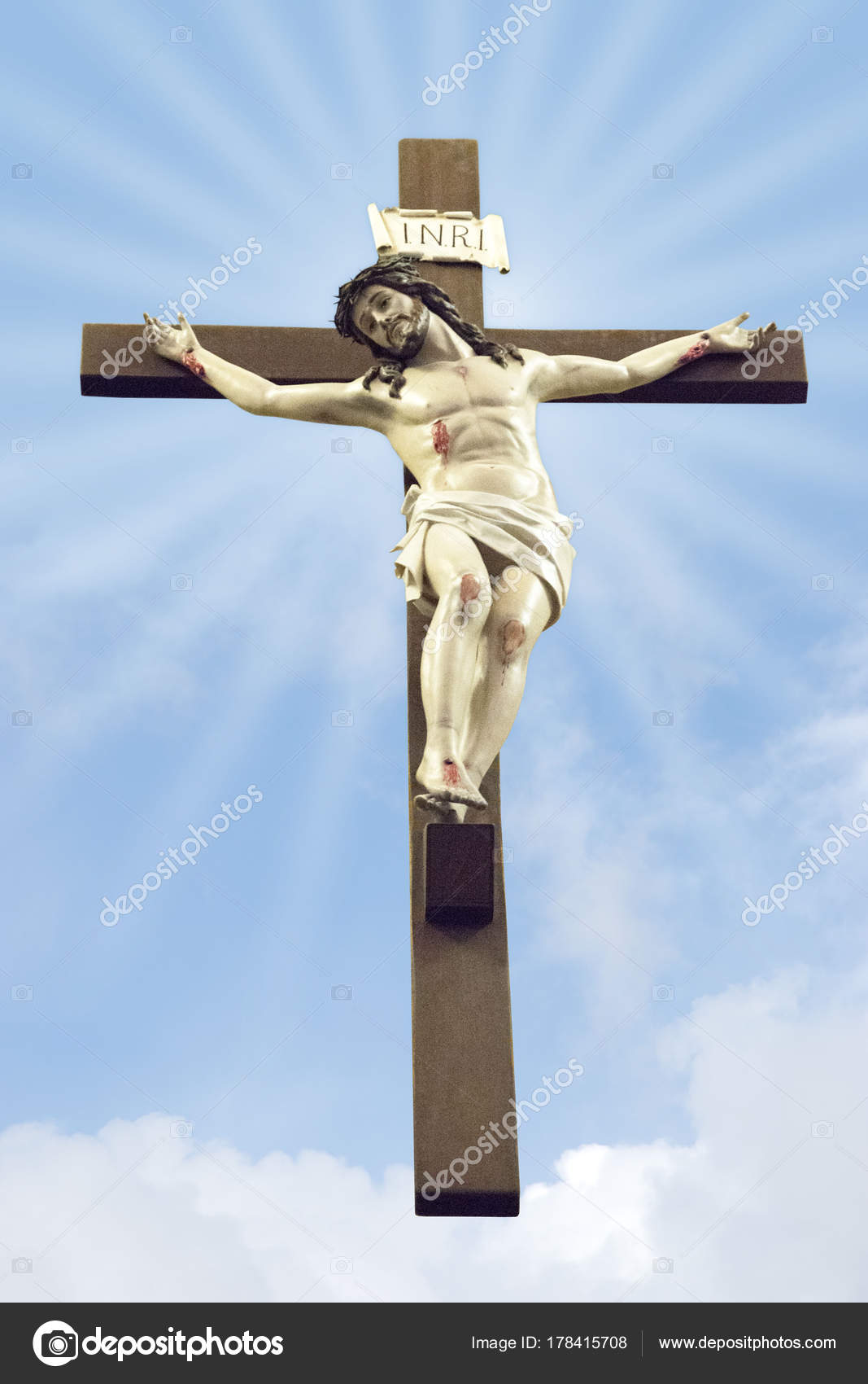 Jesus Christ Crucified Cross — Stock Photo © robodread #178415708 Jesus Christ Crucified Cross — Stock Photo © robodread #178415708