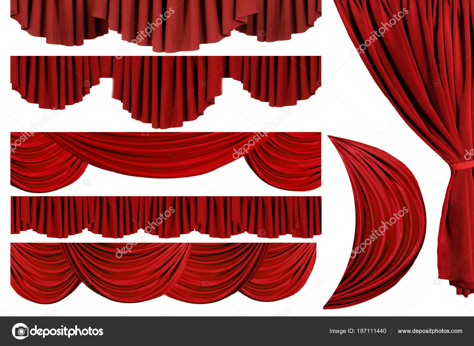 Red Show Curtains