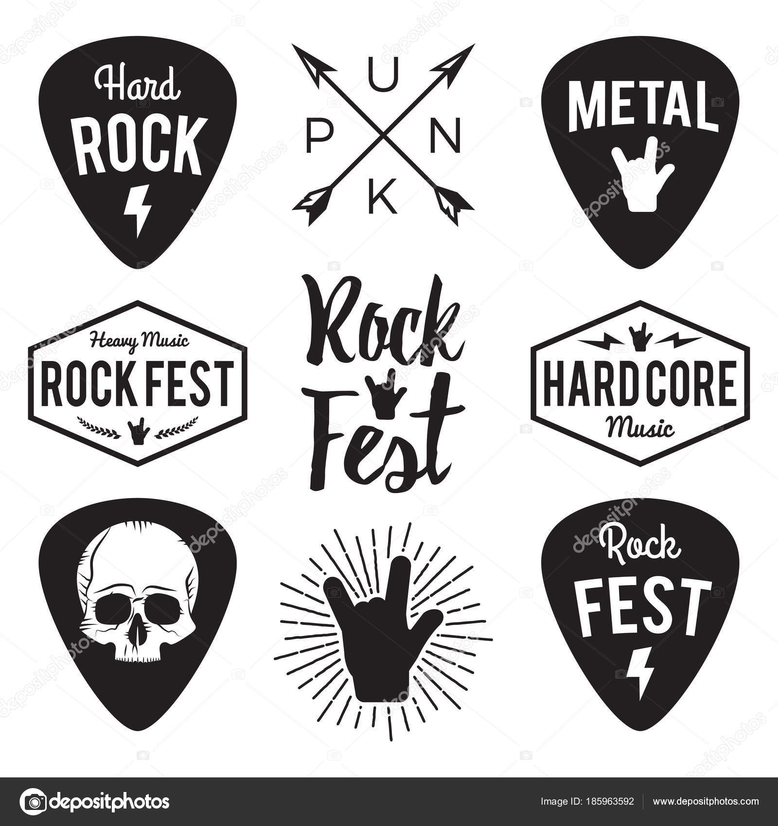 Rock fest badge/Label vector set Stock Vector Image by ©ArtemTwin ...