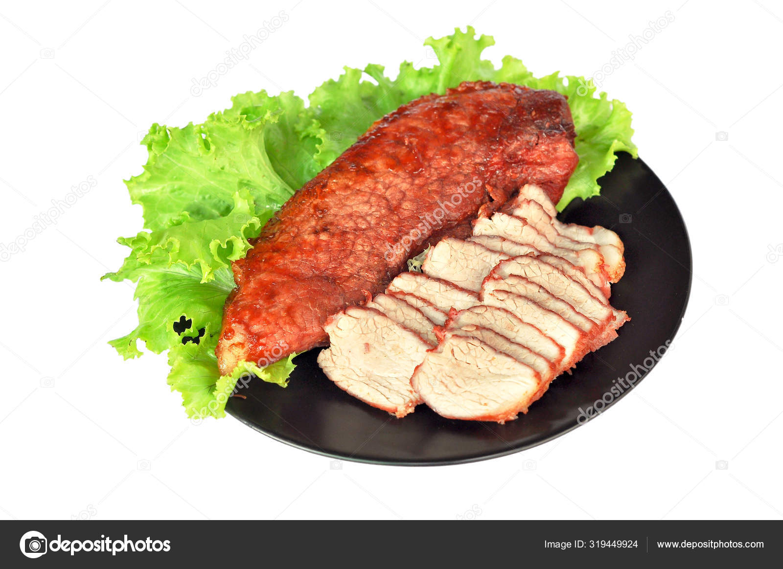 Roasted red pork — Stock Photo © mazikab #319449924