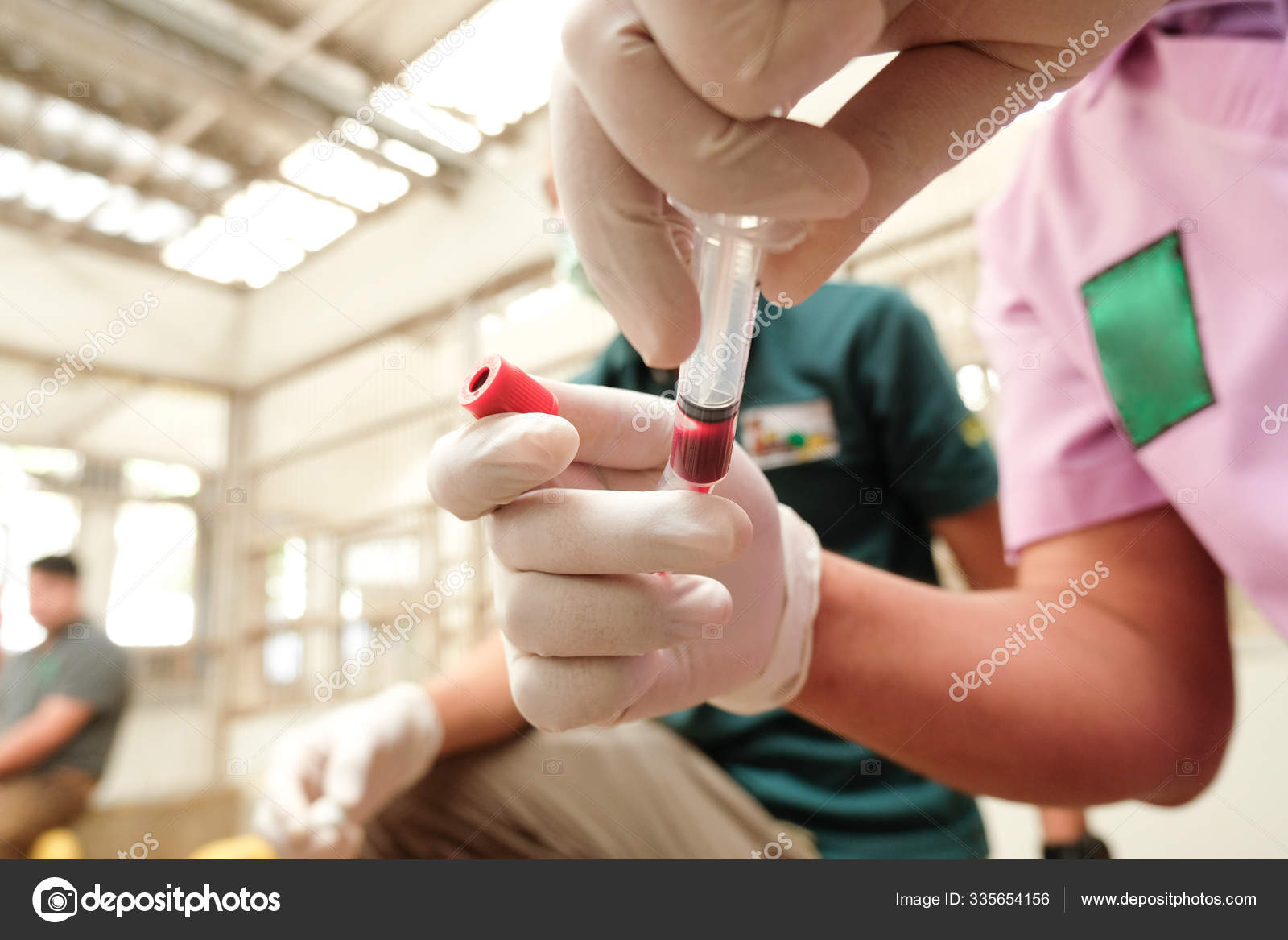 Annual blood sample collection Stock Photo by ©mazikab 335654156