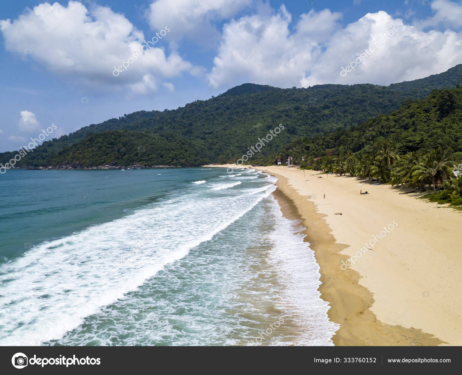 Juara Beach Turquoise Sea East Side Tioman Island Malaysia Stock Photo ...
