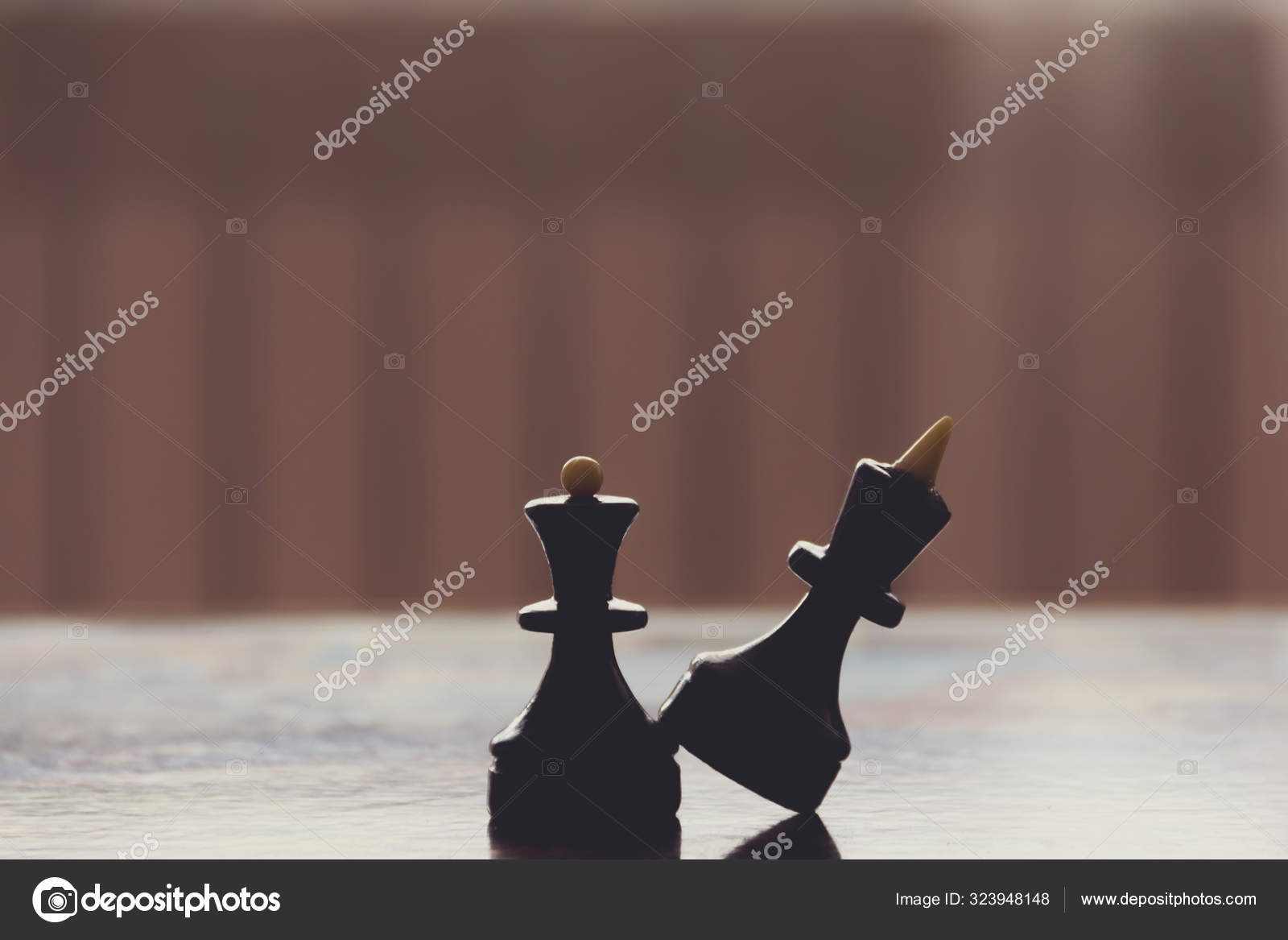 Two chess pieces king and queen. — Stock Photo © sav1980 #323948148