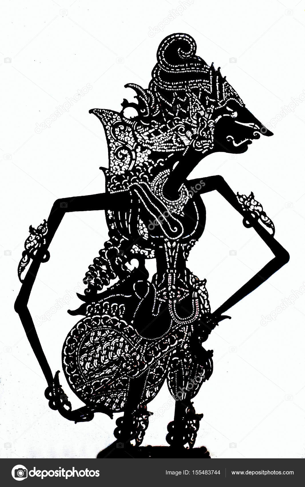 Tradititional wajang puppet on Java Indonesia — Stock Photo © nilaya ...